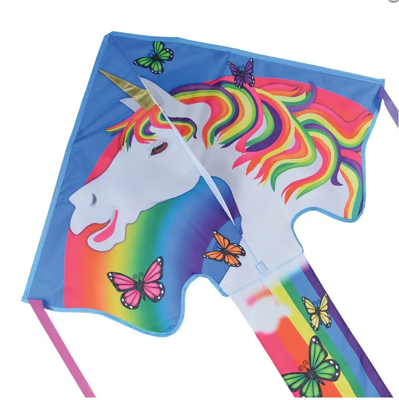 Large Easy Flyer Kite Magical Unicorn – BC Kites